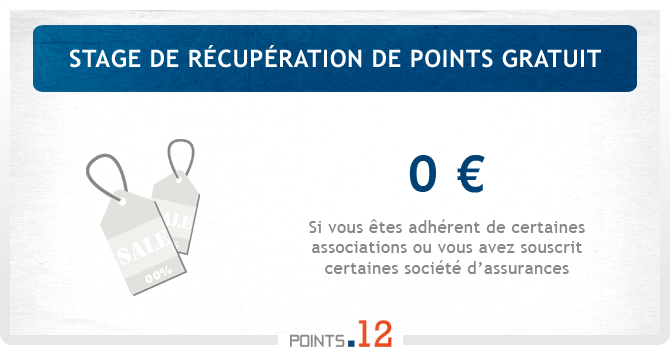 Stage de récupération de points de permis gratuit | Points12