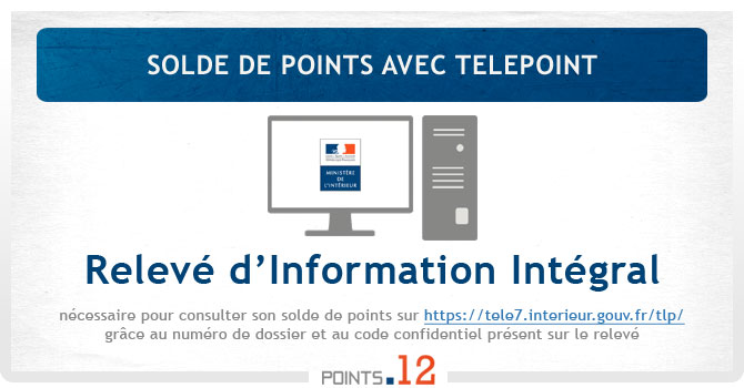 Consulter Telepoint pour connaître votre solde de points de permis ...